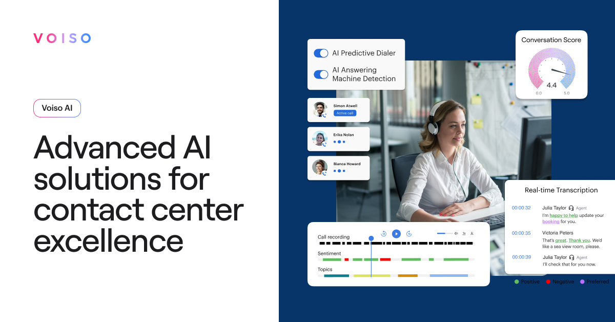 AI Contact Center Tools & Features | Voiso